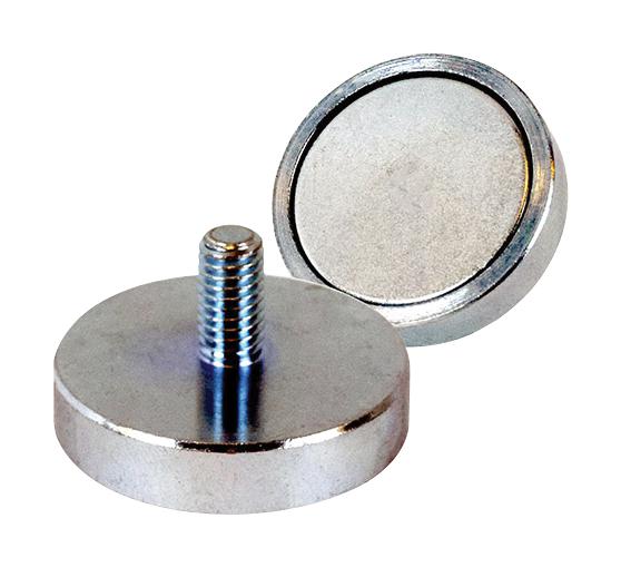 E1053/NEO Eclipse Magnetics, SHALLOW POT MAGNET, NEODYMIUM, 20 X 6MM