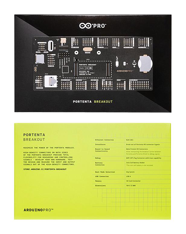ASX00031 Arduino, ARDUINO PORTENTA BREAKOUT BOARD ROHS COMPLIANT: YES