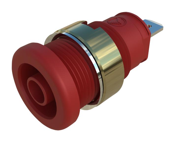 972355201 Hirschmann Test And Measurement, CONNECTOR, 4MM SOCKET, RED