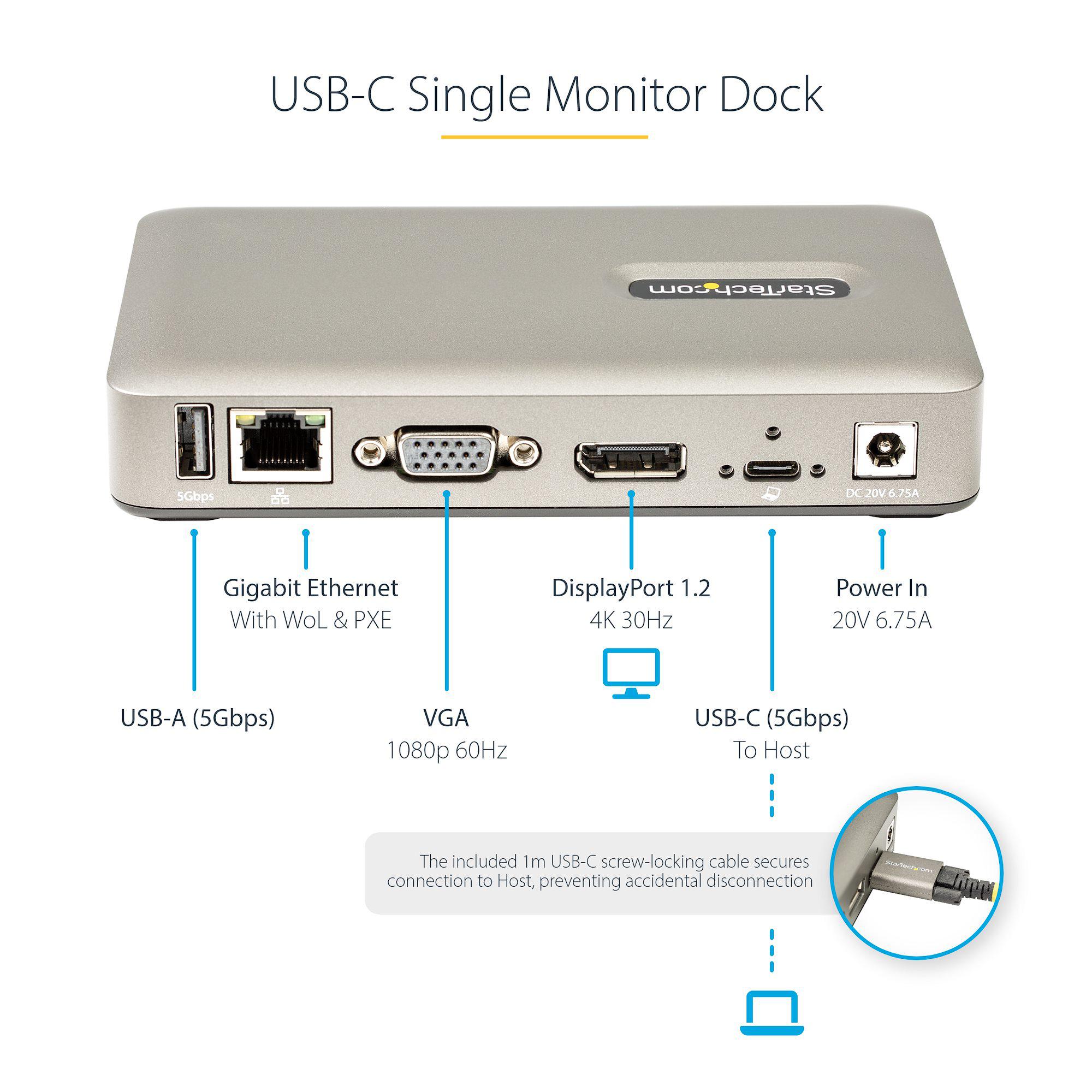 DKM30CHDPDUE Startech, DOCK STATION, USBC-DISPLAYPORT, 4PORT ROHS ...