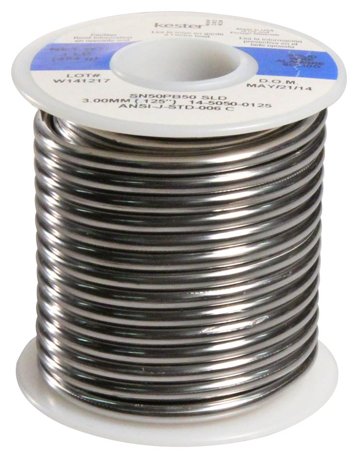 14-5050-0125 Kester Solder, Solder Wire, 50/50, 0.125" Diameter