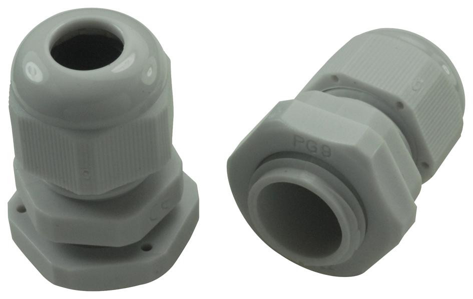 PG9DG Multicomp Pro, Cable Gland, With Locknut, IP65