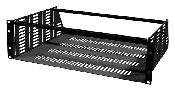 RACSV190515BK1 Hammond, Rack Shelf, Clamping, Two Post Mount