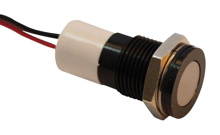 Q14F3BXXW12E Apem, LED Panel Mount Indicator, White, 12 VDC