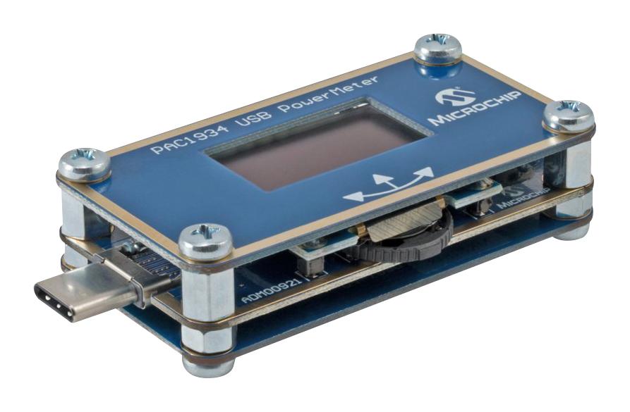 ADM00921 Microchip, Development Board, PAC1934 USB C PowerMeter, Quad ...