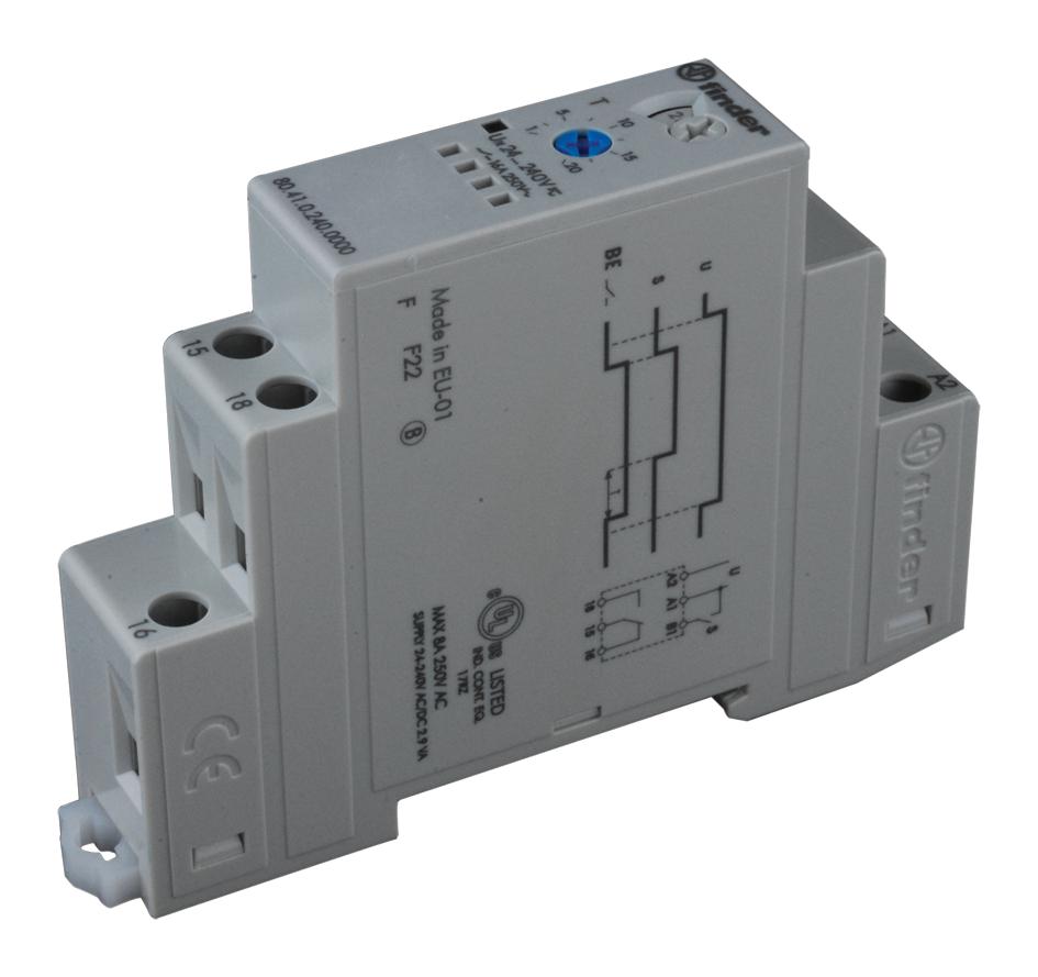 80 41 0 240 0000 Finder Time Delay Relay 100 Ms 24 H 80-41-0-240-0000-finder-time-delay-relay-100-ms-24-h