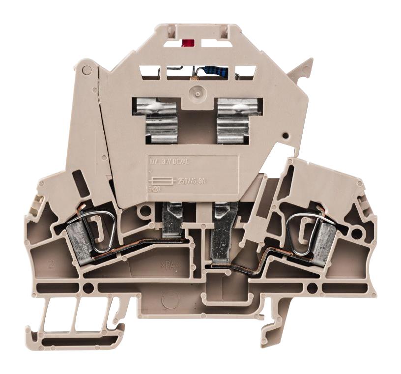 1616440000 Weidmuller, Fused Terminal Block, 2 Positions, 26 AWG