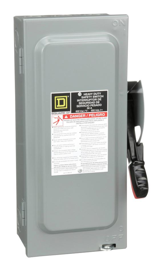 H361N Schneider Electric, Fused Switch, 3PST, Class H