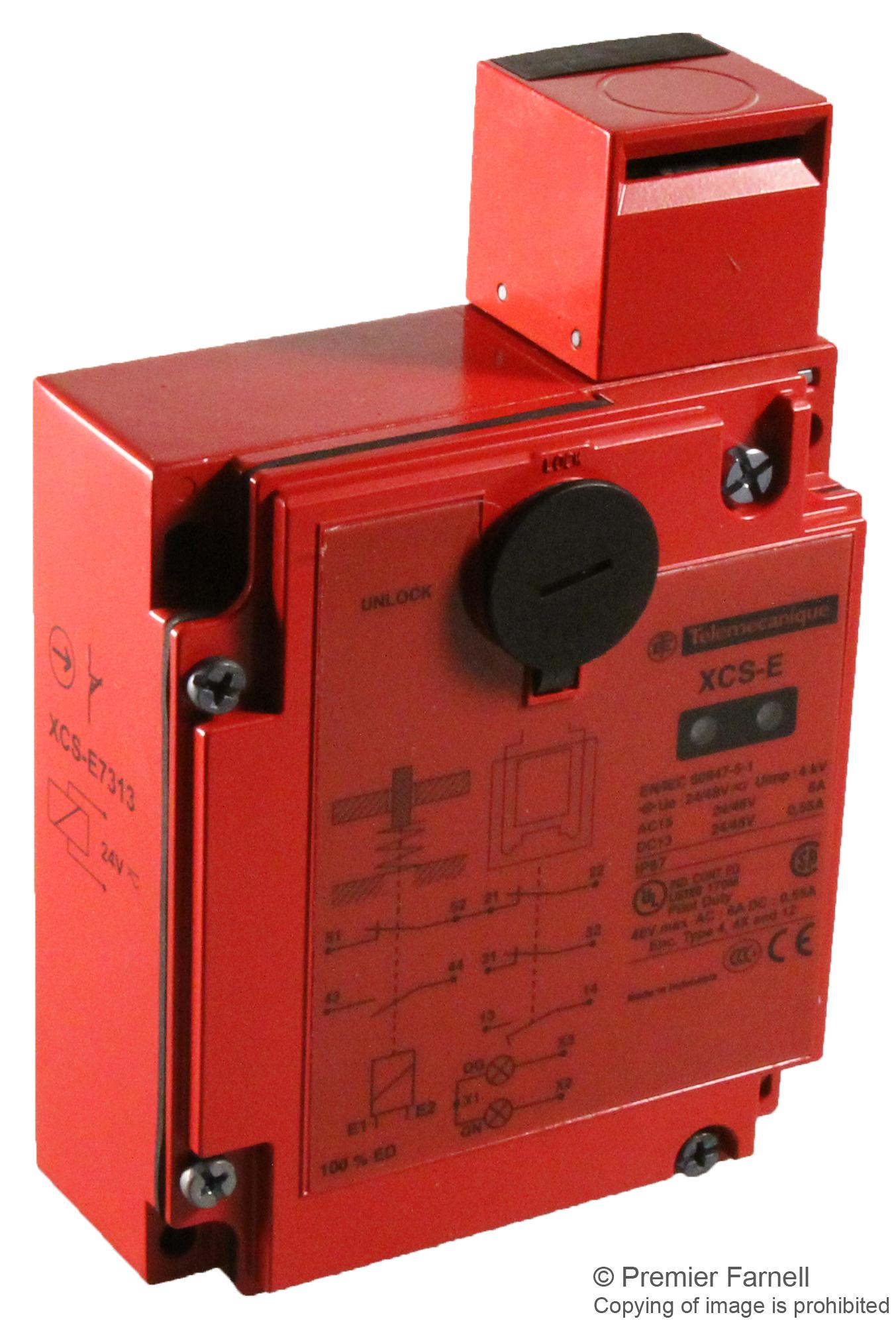 XCSE7313 Telemecanique Sensors, Safety Interlock Switch, XCSE Series ...