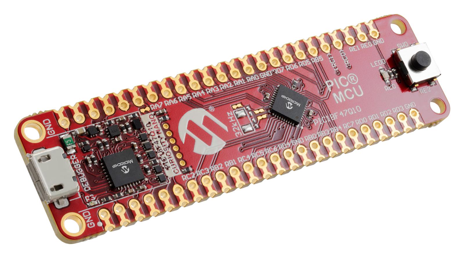 DM182029 Microchip, Development Board, Curiosity Nano, PIC18F47Q10 MCU