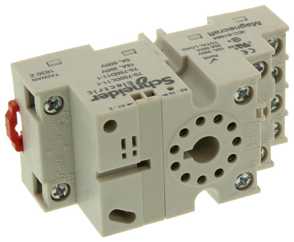 70-750DL11-1 Schneider Electric/legacy Relay, Relay Socket, DIN Rail, Panel