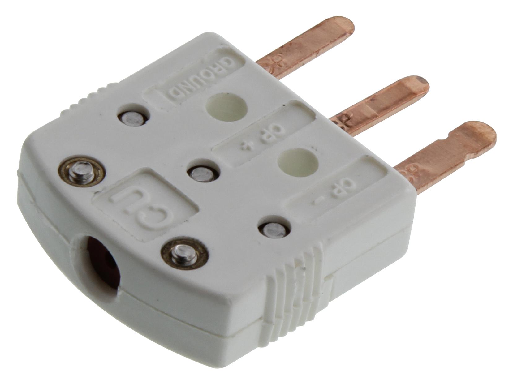 MTP-U-M Omega, Thermocouple Connector, MTP Series, 3 Prong