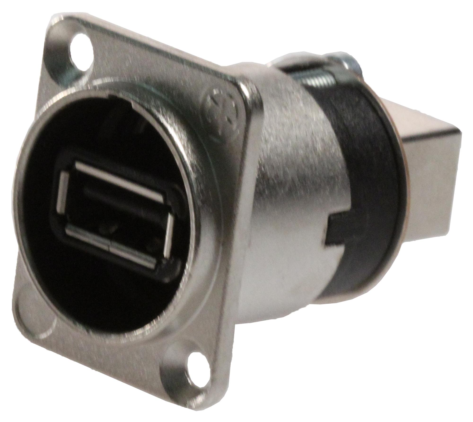 NAUSB-W Neutrik, USB Adapter, Multimedia, USB Type A Receptacle