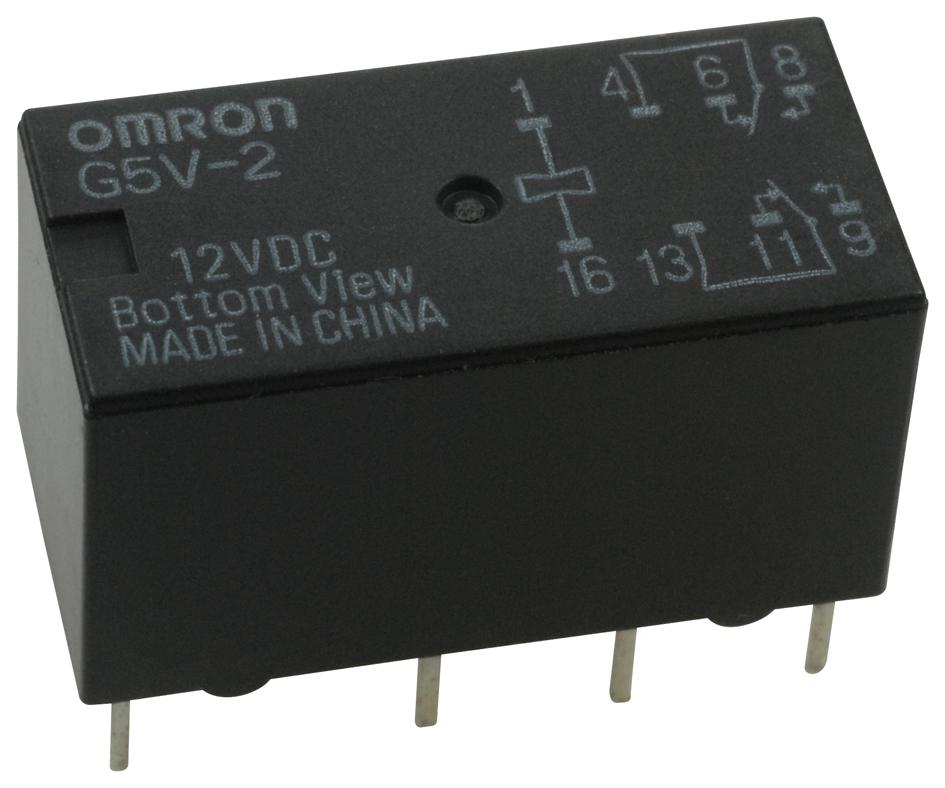 G5V-2-DC12 Omron Electronic Components, Signal Relay, 12 VDC, DPDT