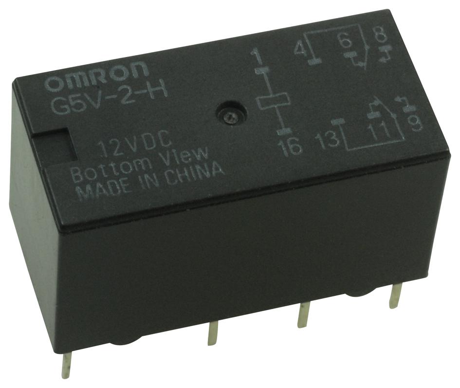 G5V-2-H-DC12 Omron Electronic Components, Signal Relay, 12 VDC, DPDT