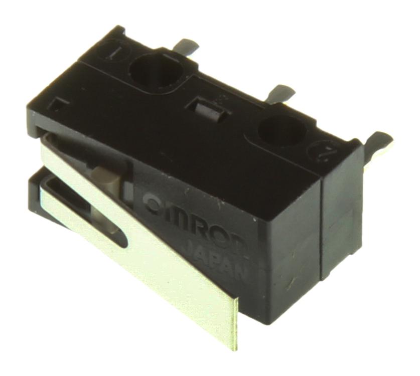 D2F-L Omron Electronic Components, Microswitch, Ultra Subminiature, Hinge Lever