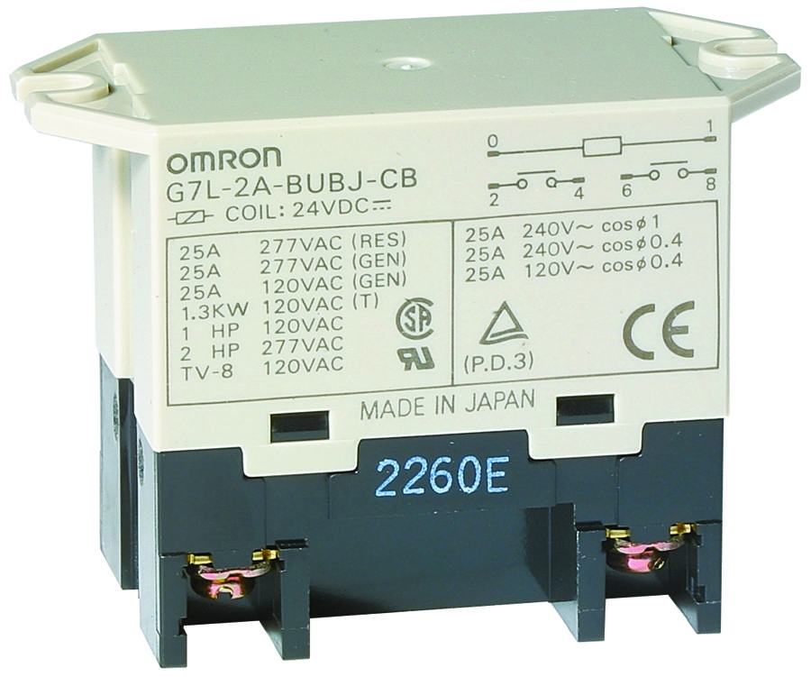 G7l 2a Bub J Cb Ac200 240 Omron Electronic Components Power Relay