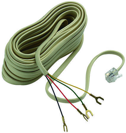 SPC19752 Multicomp, Telephone Modular Cable, 6P4C Modular Plug to 4 ...