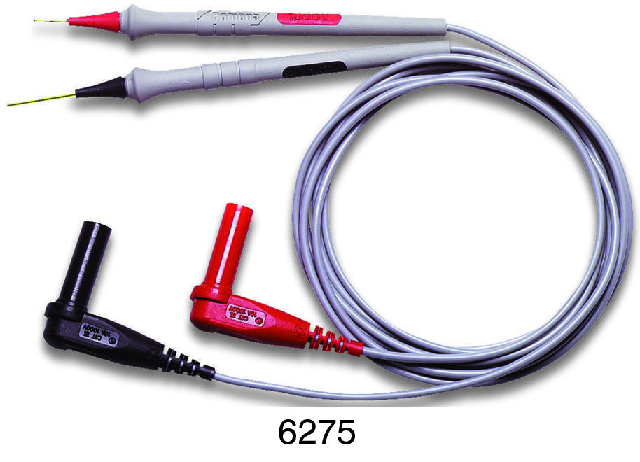 6341 Pomona, Test Lead Set, Test Tip Probe to 4mm Right Angle Banana ...