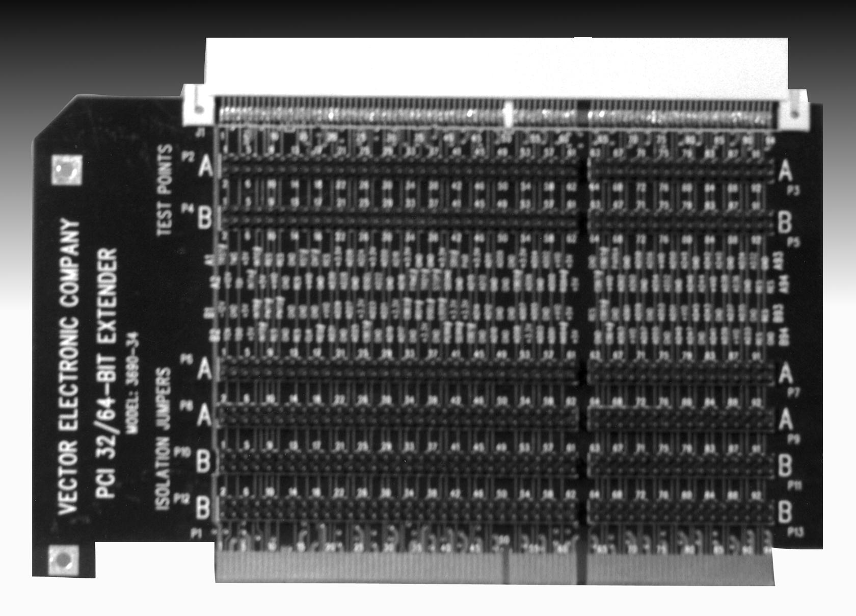 3690-34-3V Vector Electronics, Extender Card, PCI Expansion Card, 32/64 Bit