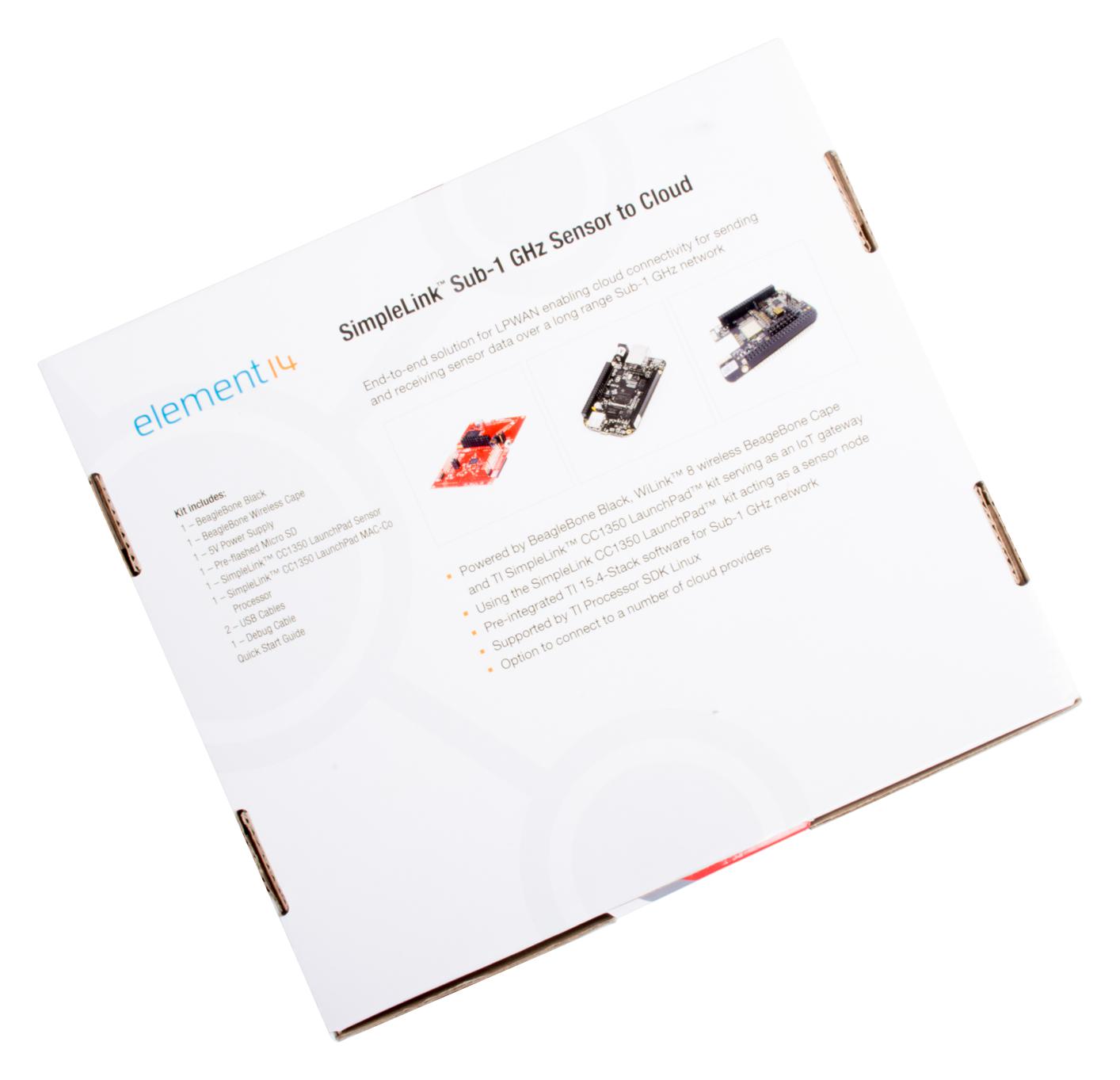 6100023_US Element14, Development Kit, SimpleLink Sub-1GHz Sensor to ...