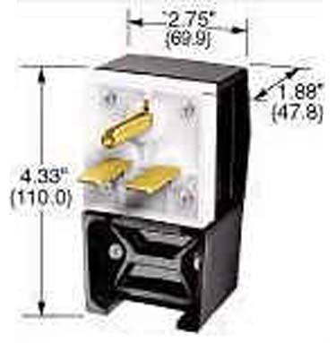 HBL9368 Hubbell Wiring Devices, Power Entry Connector, 2P3W Grounding ...