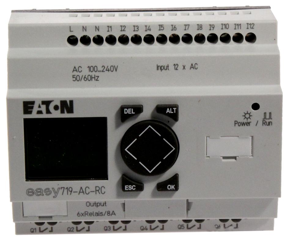 EASY719-AC-RC Eaton Moeller, Programmable Relay, easy700 Series, 12 Inputs