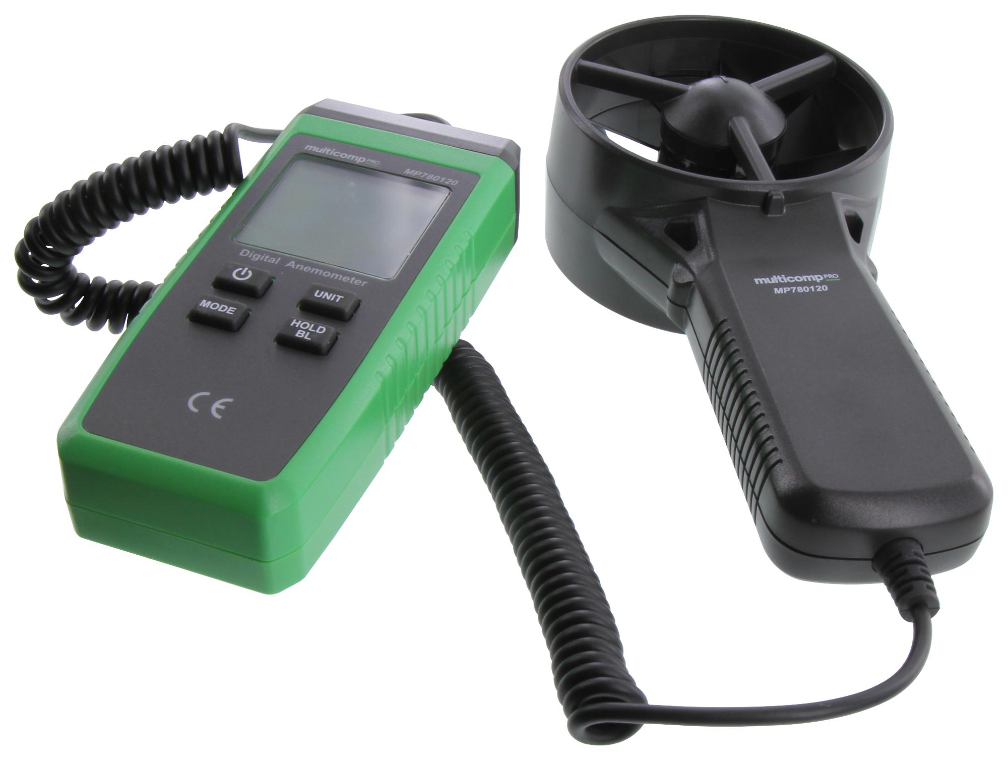 MP780120 Multicomp Pro, Anemometer, 0.4m/s to 30m/s, 0 °C