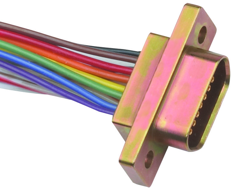 DCDM-9PSP Cinch Connectivity Solutions, D Sub Connector, 9 Contacts, Plug