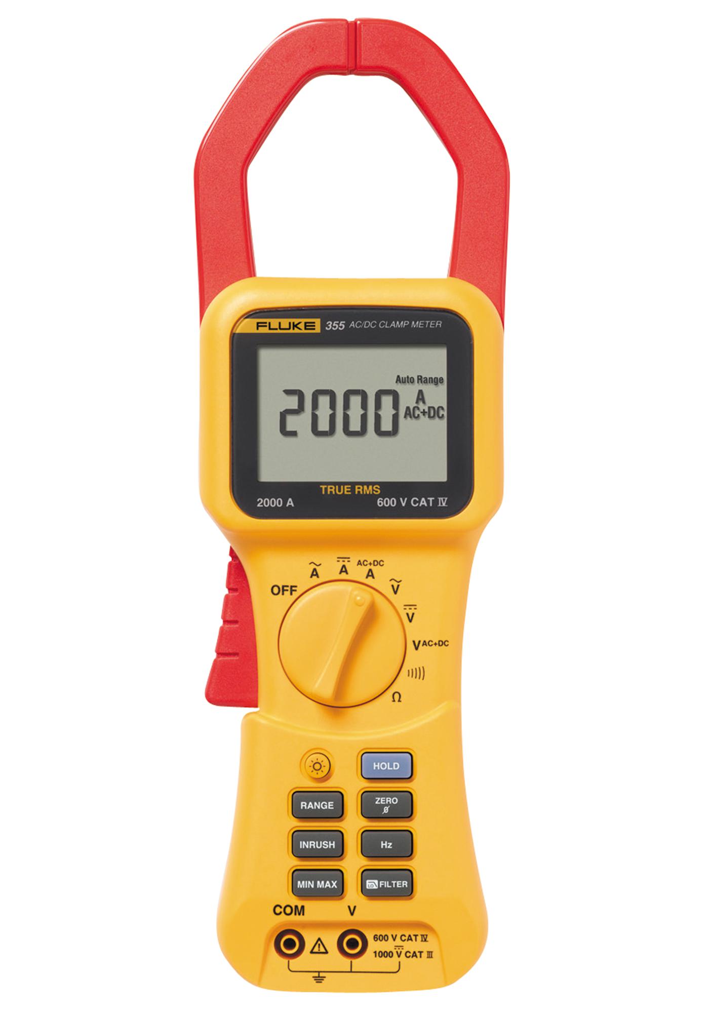 FLUKE-355 CAL Fluke, Clamp Meter, Auto, True RMS