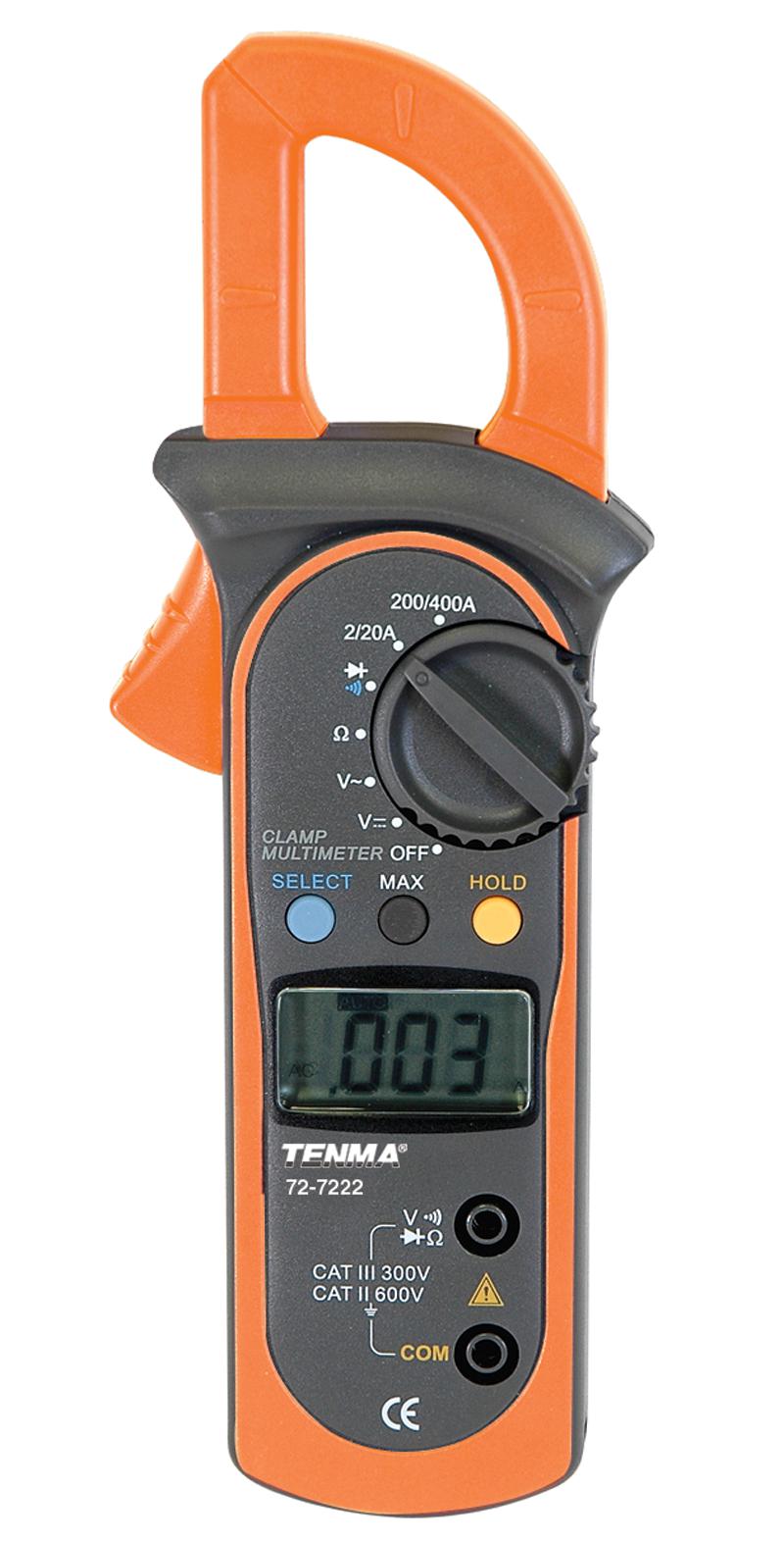 72-7222 Tenma, Clamp Meter, Auto, Mean Value