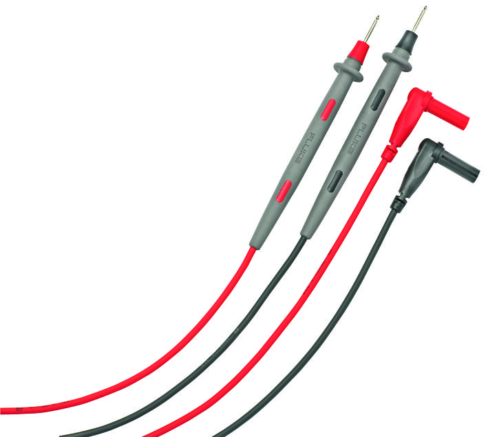 TL71 Fluke, Test Lead Set, Test Tip Probe to 4mm Right Angle Banana ...
