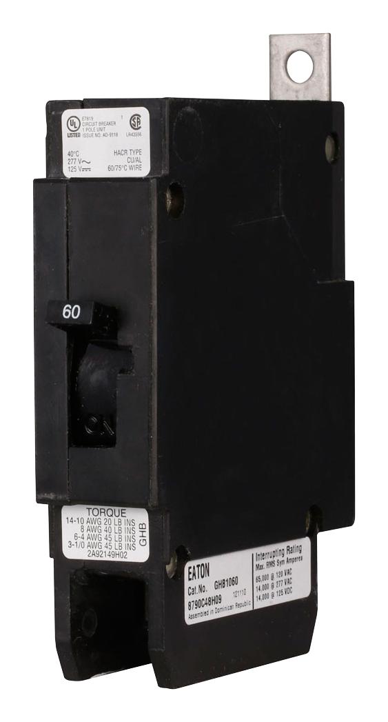 GHB1015 Eaton Cutler Hammer, Thermal Magnetic Circuit Breaker, Bolt-On ...
