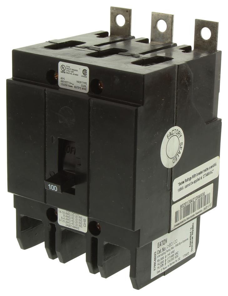 GHB3100 Eaton Cutler Hammer, Thermal Magnetic Circuit Breaker, GHB ...