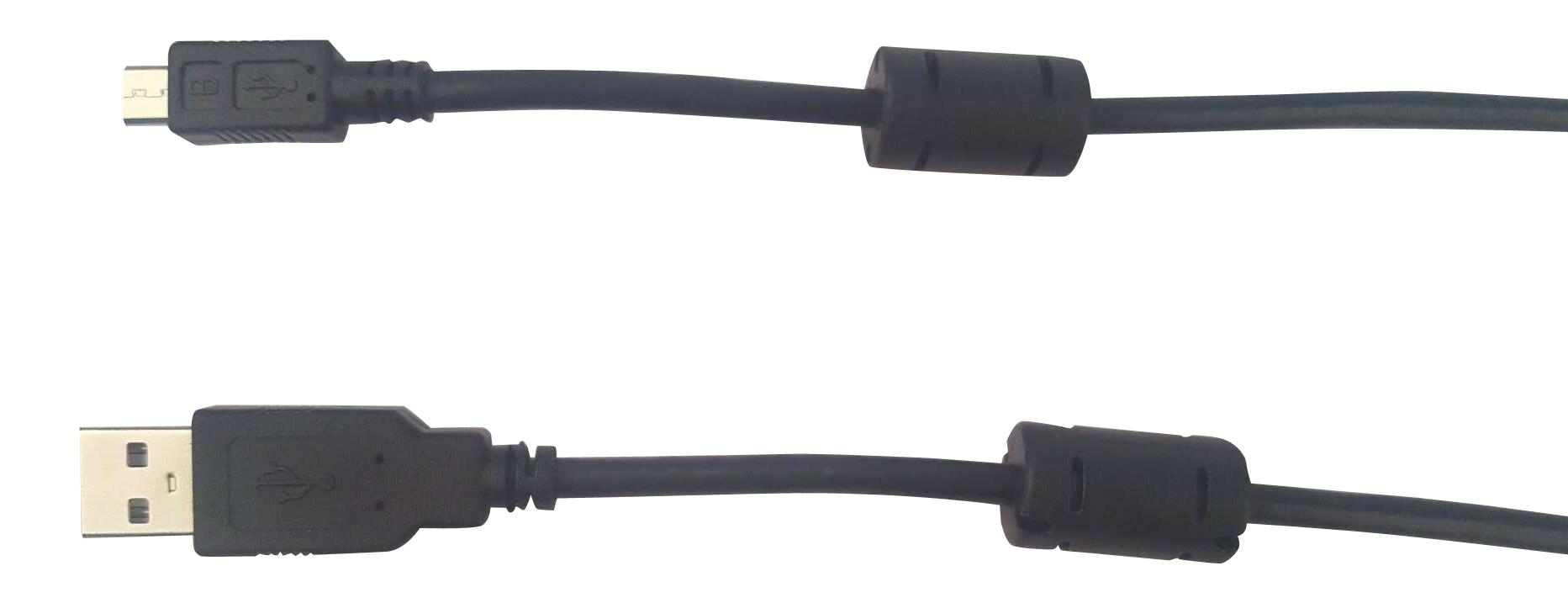 MC002473 Multicomp Pro, USB Cable, With Ferrite Beads, USB Type A Plug