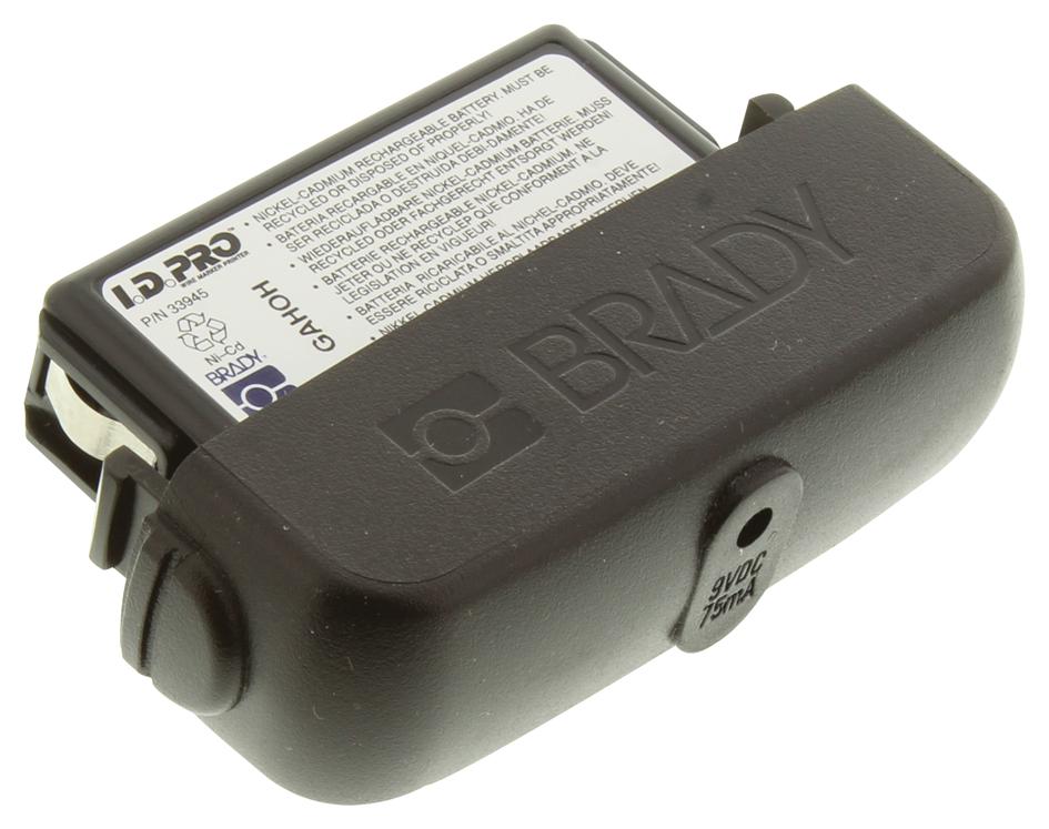 IDPRO-BP Brady, Rechargeable Battery, 12 V, Nickel Cadmium