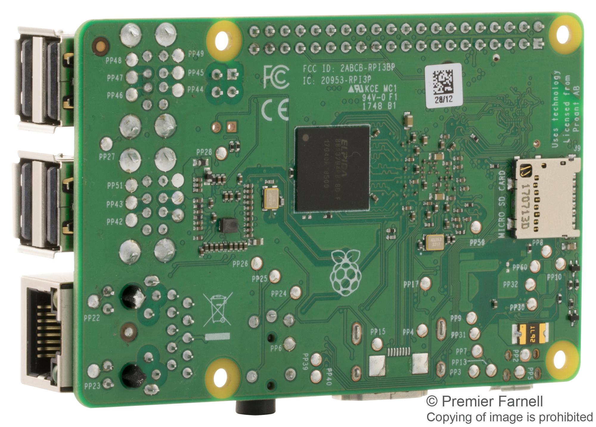 RPI3-MODBP Raspberry-pi, SBC, Raspberry Pi3 B+, BCM2837B0