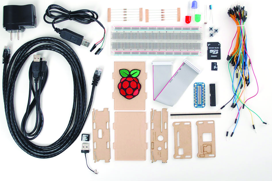 955 Adafruit, Starter Kit, Raspberry Pi Model B