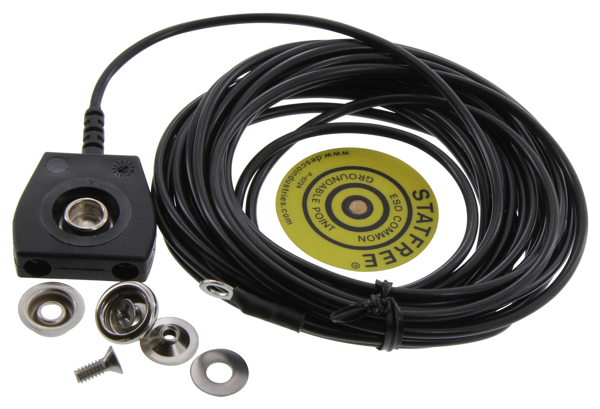14213 Desco, Common Point Ground Kit, Black, 15ft