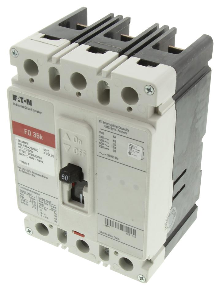 FD3050 Eaton Cutler Hammer, Thermal Magnetic Circuit Breaker, C Series ...