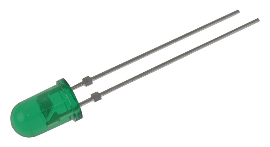 TLHG5200 Vishay, LED, Green, Through Hole