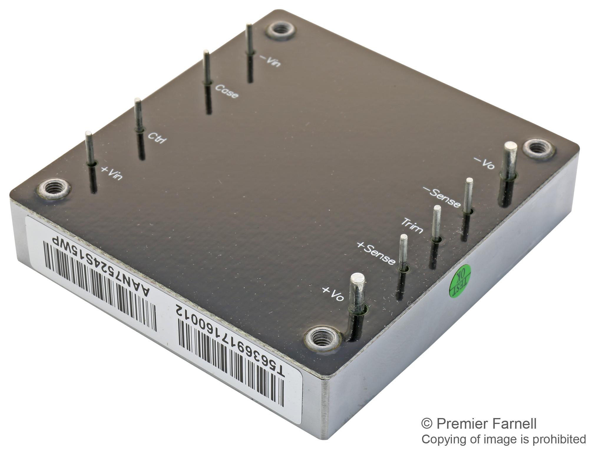 TEP 75-2413WI Traco Power, Isolated Chassis Mount DC/DC Converter ...