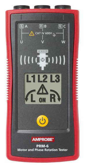 PRM-6 Amprobe - Fluke, Phase Rotation Meter, 2Hz to 400Hz, 0 °C
