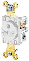 HBL5461W Hubbell Wiring Devices, Power Entry Connector, 20 A, White