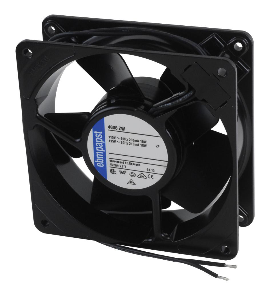 4606ZW Ebm-papst, AC Axial Fan, 115V, Square