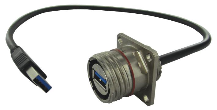USB3FTV2AN Amphenol Pcd, USB Adapter, USB Type A Receptacle, USB Type A ...