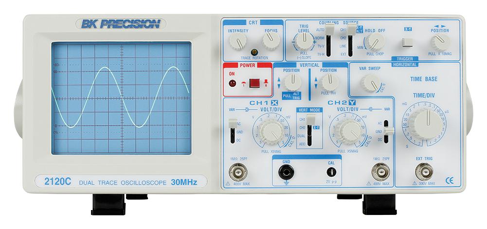 2120C CAL B&k Precision, Analog Oscilloscope, 2 Channel, 30 MHz