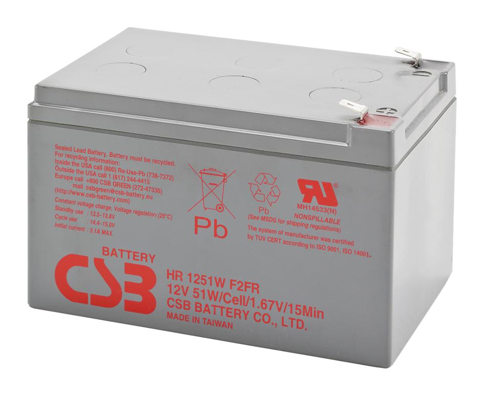 GP12120F2 Csb Battery Of America, Battery, 12 V, Lead Acid