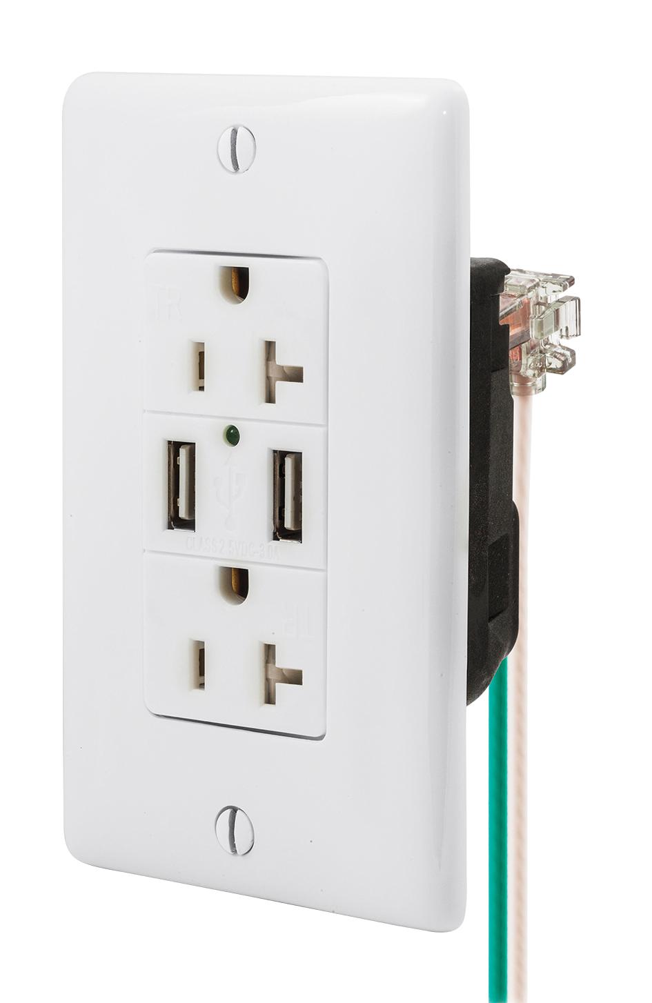 SNAP20USBBK Hubbell Wiring Devices, USB Charger Receptacle, Extra Heavy ...