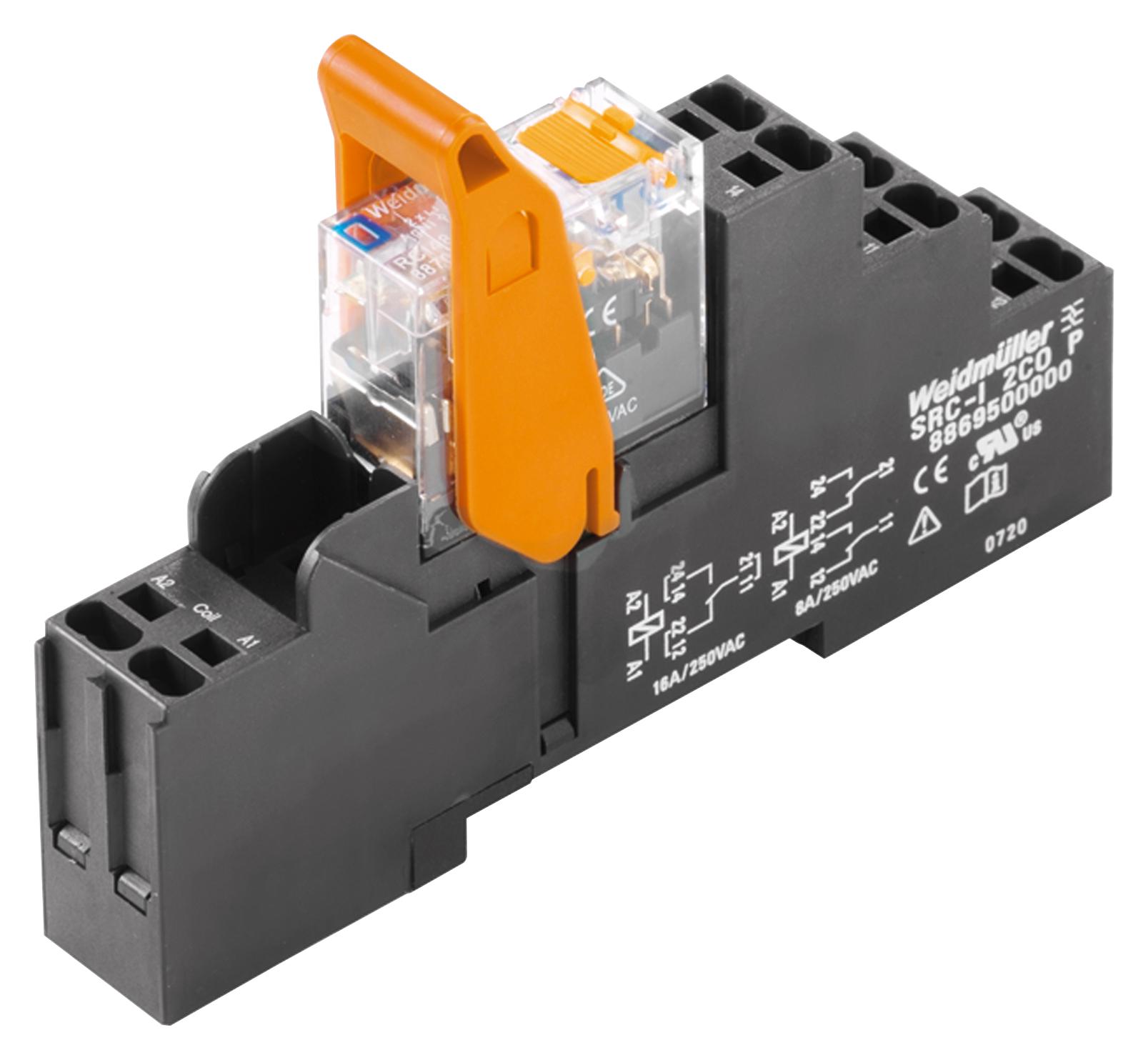 8897230000 Weidmuller, Power Relay, DPDT, 24 VDC